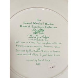 The Edward Marshall Boehm Roses of Excellence Collection the Love Rose ...