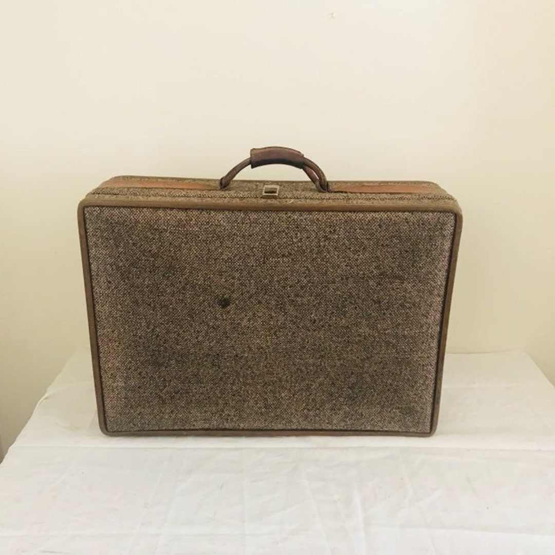 Hartmann Vintage Tweed Suitcase With Garment Hanger - Etsy