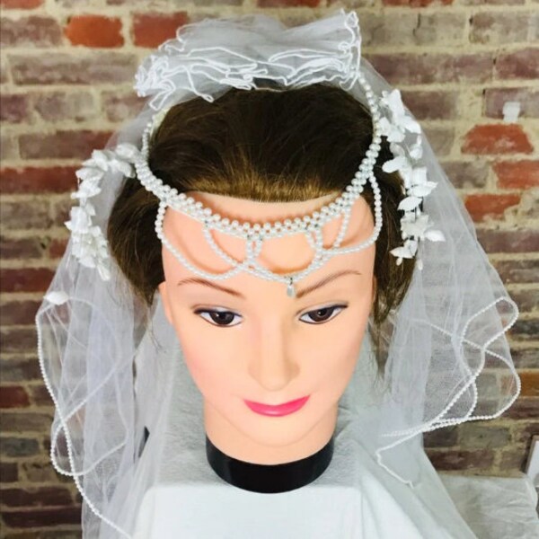 Pearl Forehead Band - Etsy