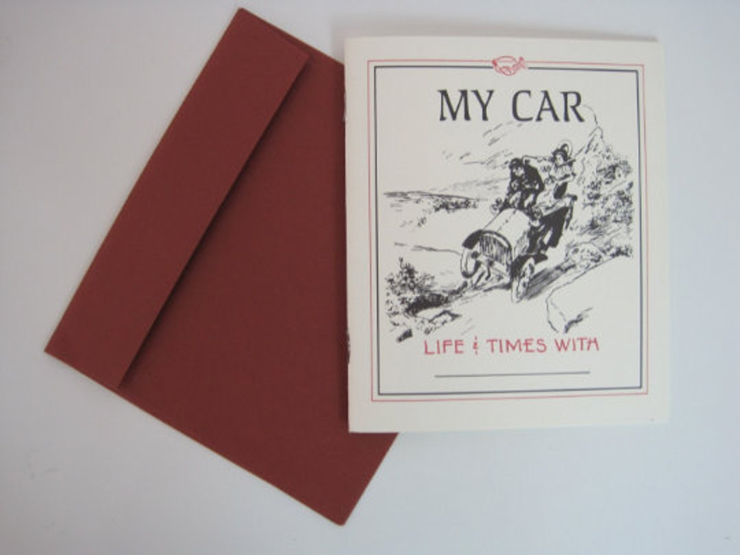 MY CAR Life Times With Vintage Cards Notes History Book Scrapbook Album ...