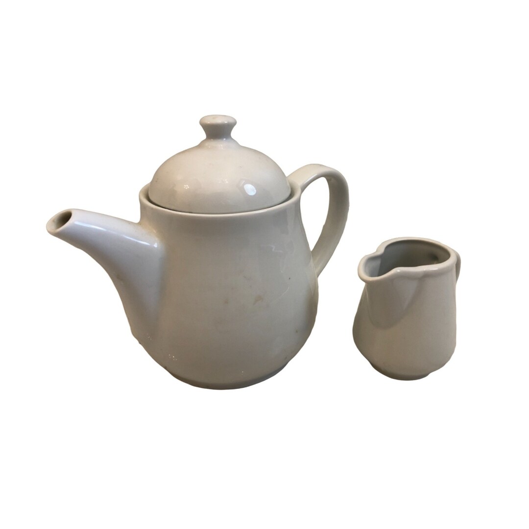 Vintage Teapot and Creamer by Sur La Table - Etsy