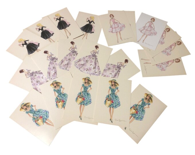 Barbie by Robert Best Card Graphique Mattel Set of 19 VTG - Etsy