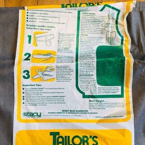 TAILOR'S Touch INTERFACING VTG Fusible Interfacing Vintage Fabric - Etsy