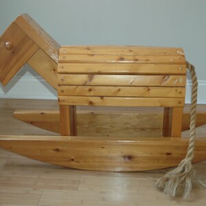 VINTAGE Rocking Dog Wood Craftsman Children's Primitive High Quality ...