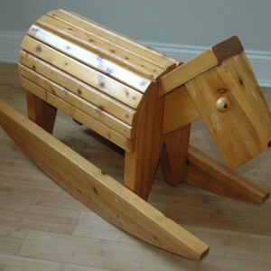 VINTAGE Rocking Dog Wood Craftsman Children's Primitive High Quality ...