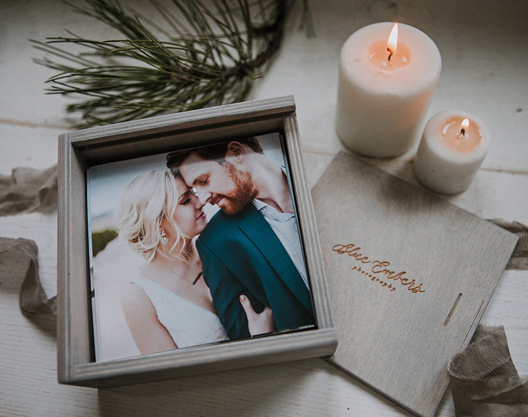 5x5 Wood Print Box With Enough Space for 5x5 Prints - NO USB Area - Etsy