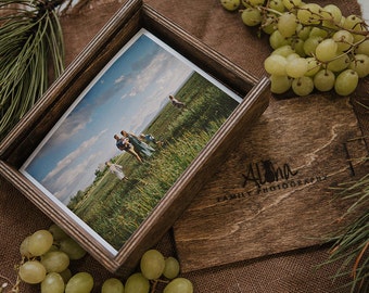 5x7x2.5 Wood Print Box With Enough Space for 5x7 Prints | Etsy