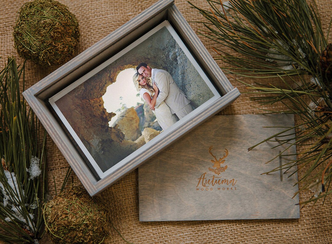 4x6 Photo Box - Wood Print Box With Enough Space for 4x6 Prints - Etsy