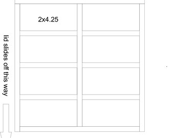 5x5 Heirloom Photo Box With 5 Sections for 5x5 Prints | Etsy