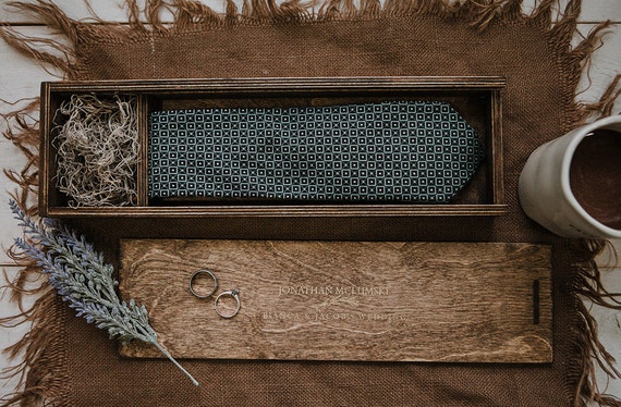 Wood Tie Box | Etsy