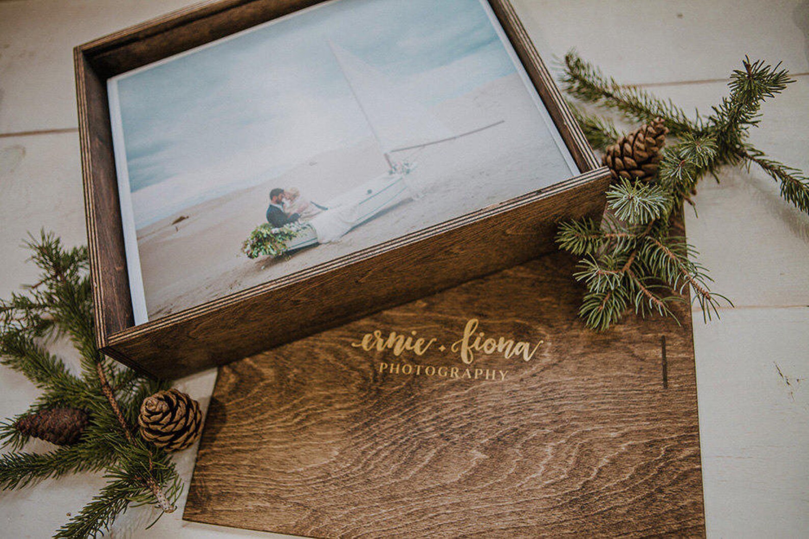 Custom Size Album or Print Box - Laser Engraving Included - 8x8x1.5 up ...