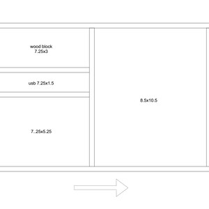 Custom Box 8x10x1.5- Wood Print Box With Photo Stand - Space for a Usb ...