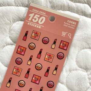 Kawaii Sticker Sheet: Choa Choa Korean Mart Mini Sticker Cosmetics ...