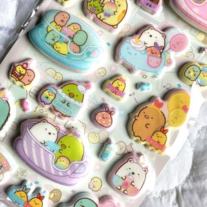 Kawaii Japan Sticker Sheet Assort Puffy Sumikko Gurashi Fancy Tapioca ...