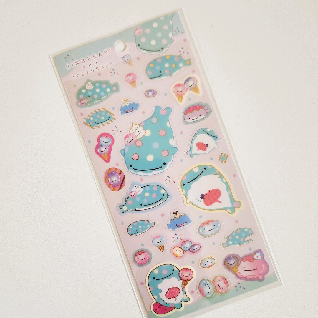 J Kawaii Sticker Sheet Assort: Sanx JINBEI 2024 Mommy Baby Ice Cream ...