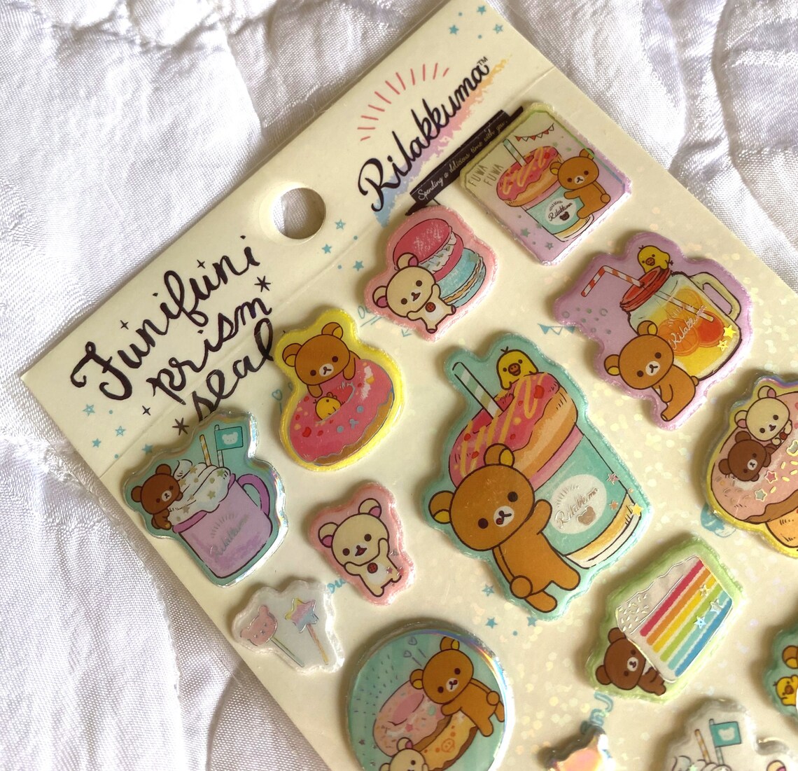 Kawaii San-x Japan Sticker Sheet: Funi Funi Pearl Prism - Etsy