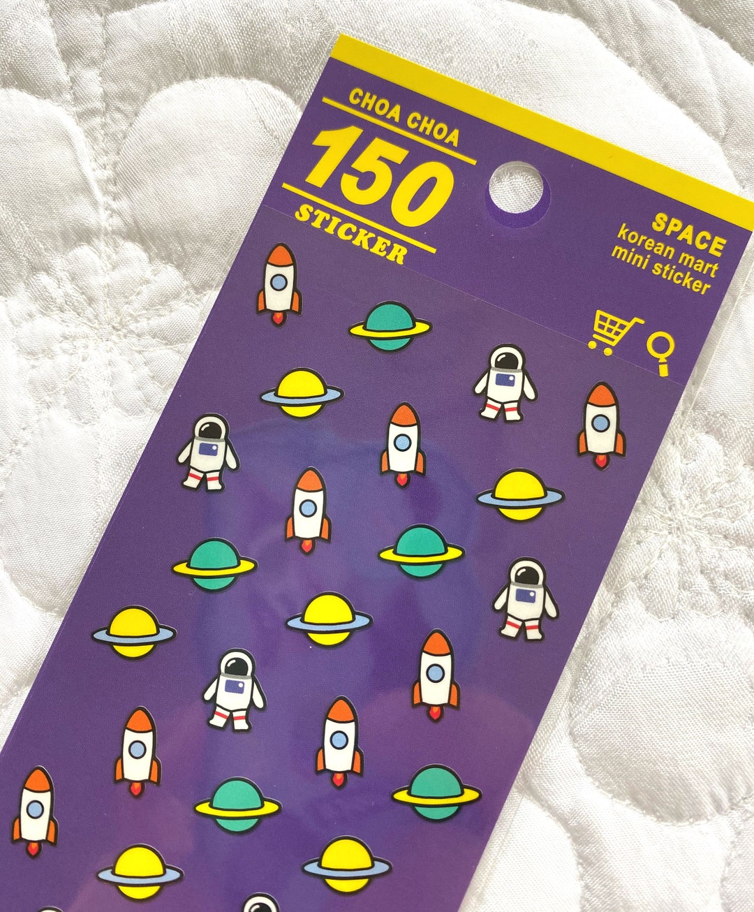 Kawaii Sticker Sheet: Choa Choa Korean Mart Mini Sticker Space Made in ...