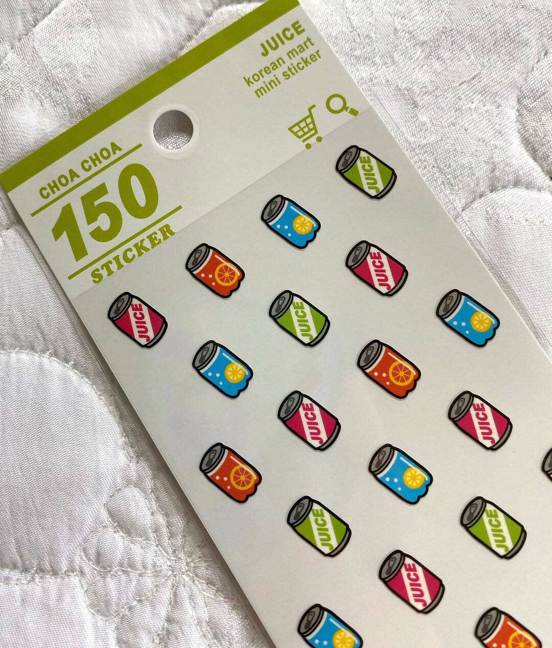 Kawaii Sticker Sheet: Choa Choa Korean Mart Mini Sticker Juice Soda ...