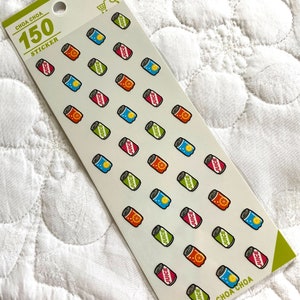Kawaii Sticker Sheet: Choa Choa Korean Mart Mini Sticker Juice Soda ...