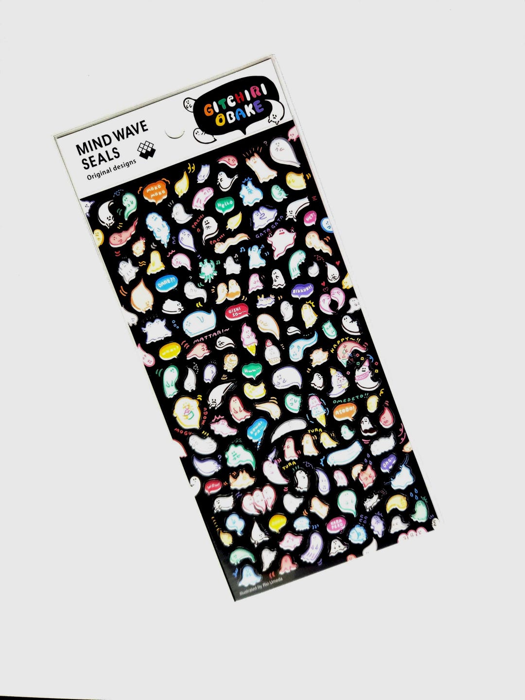 J Kawaii Japan Sticker Sheet Assort: Mind Wave Ghost- YURU Doodle ...