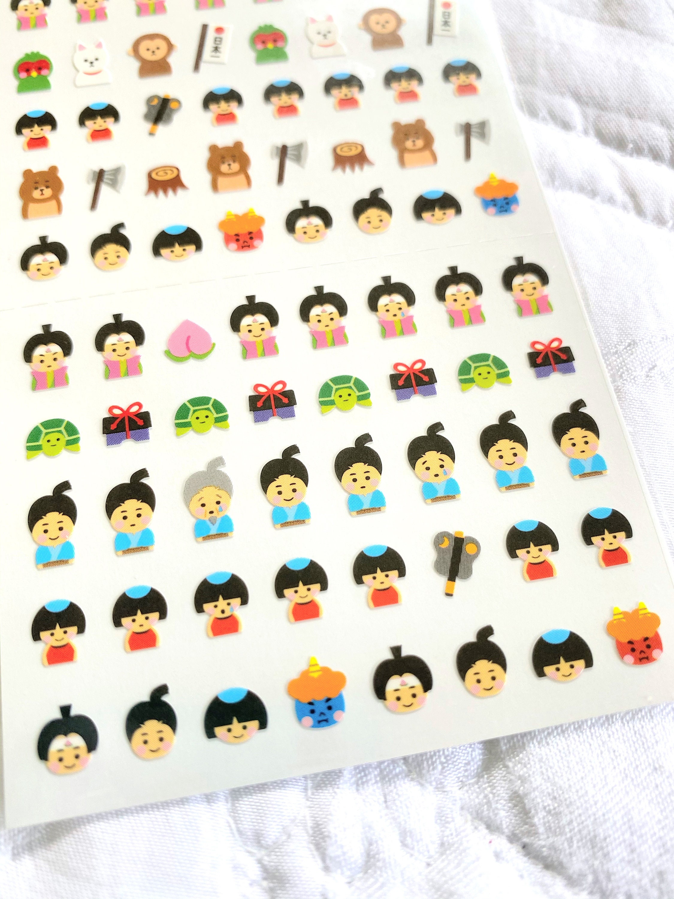 Kawaii Mind Wave Sticker Sheet: One Point Seal JAPAN TARO - Etsy