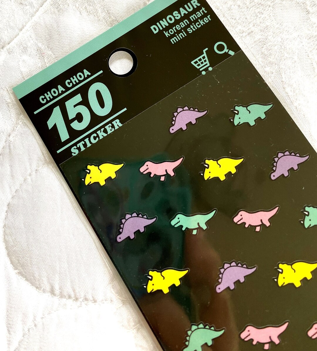 Kawaii Sticker Sheet: Choa Choa Korean Mart Mini Sticker Dinosaur Made ...