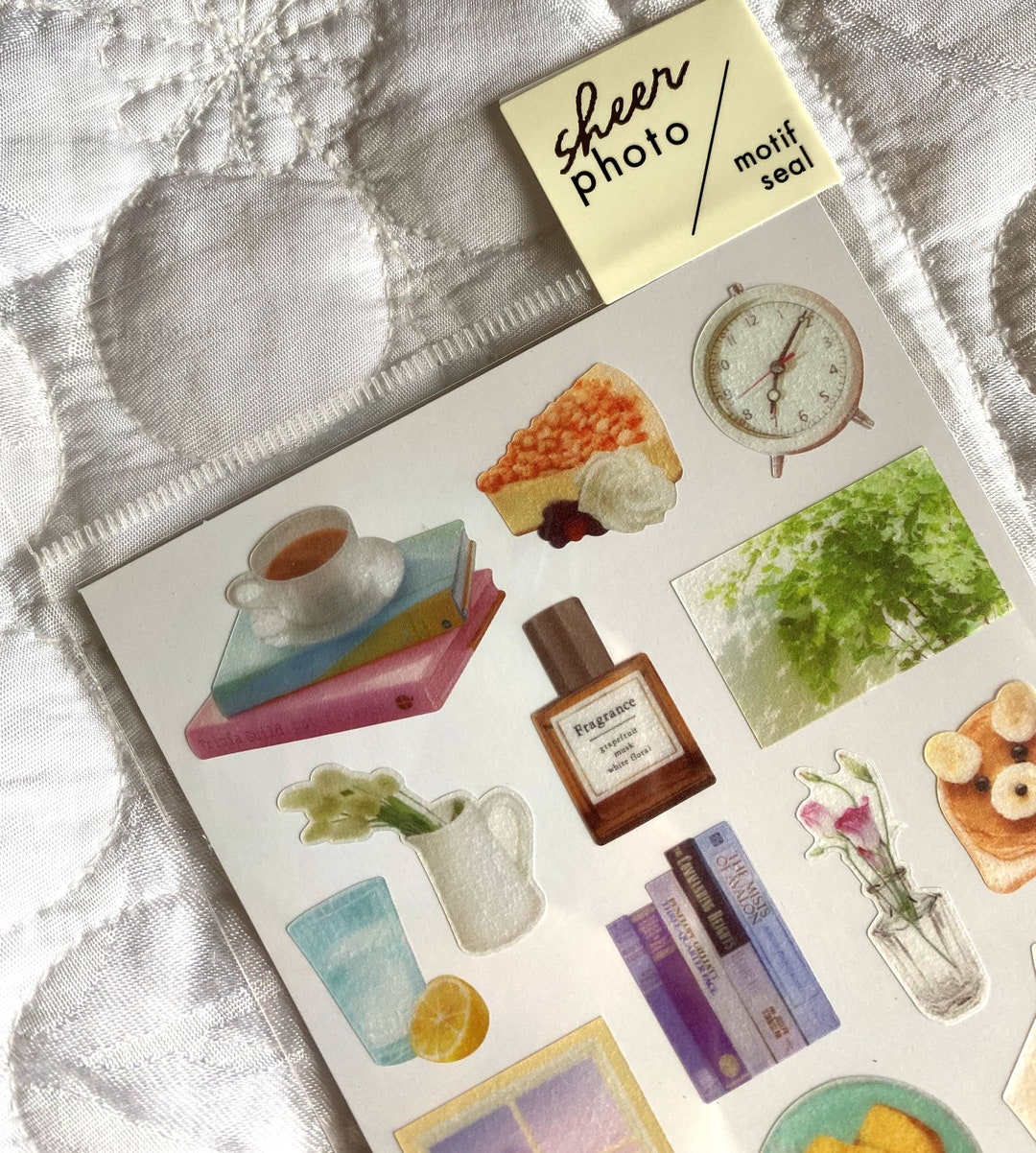 Japan Sticker Sheet Assort: Sheer Photo Series Japanese TAUPE Color ...