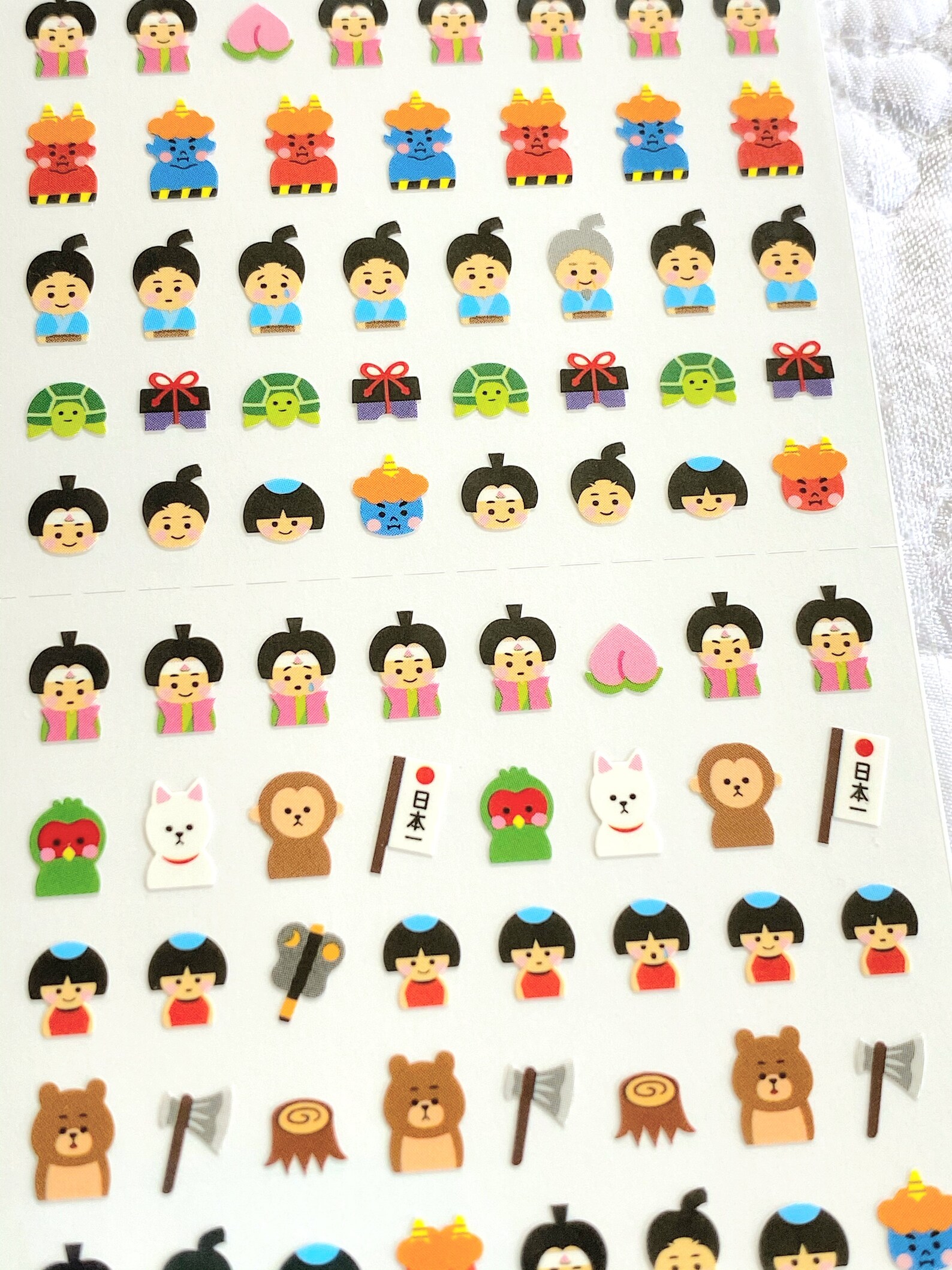 Kawaii Mind Wave Sticker Sheet: One Point Seal JAPAN TARO | Etsy