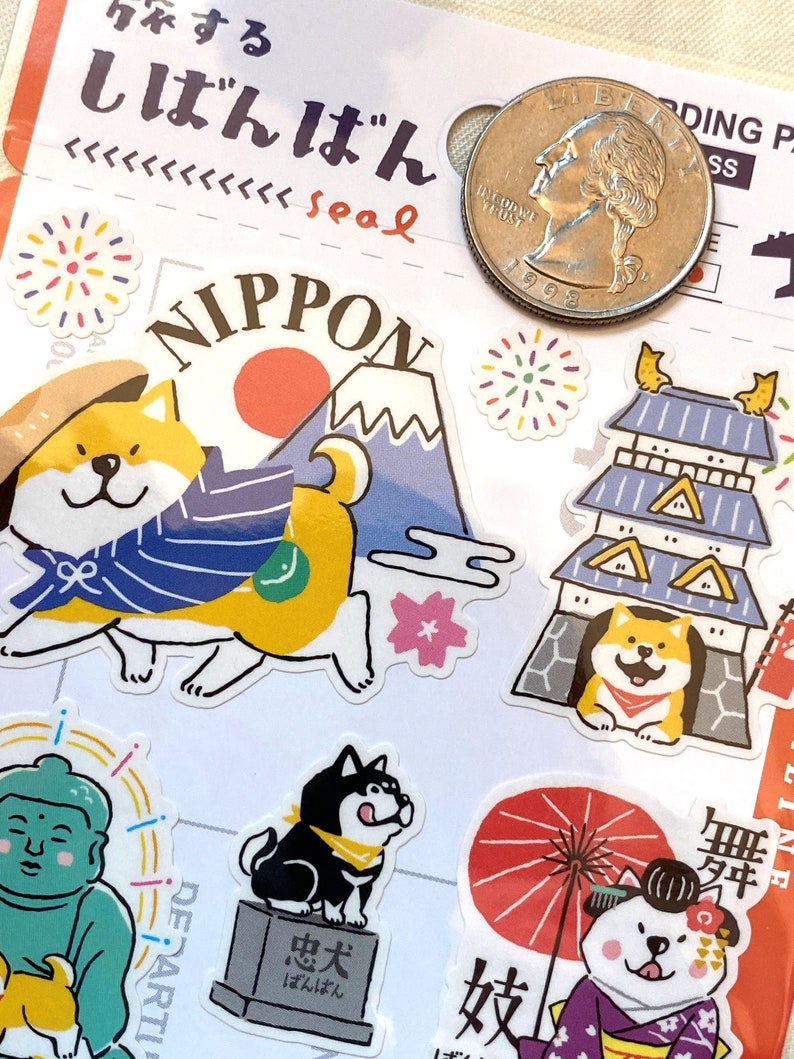 NOVELTY Mind Wave Japan Sticker Sheet Assort: SHIBANBAN - Etsy