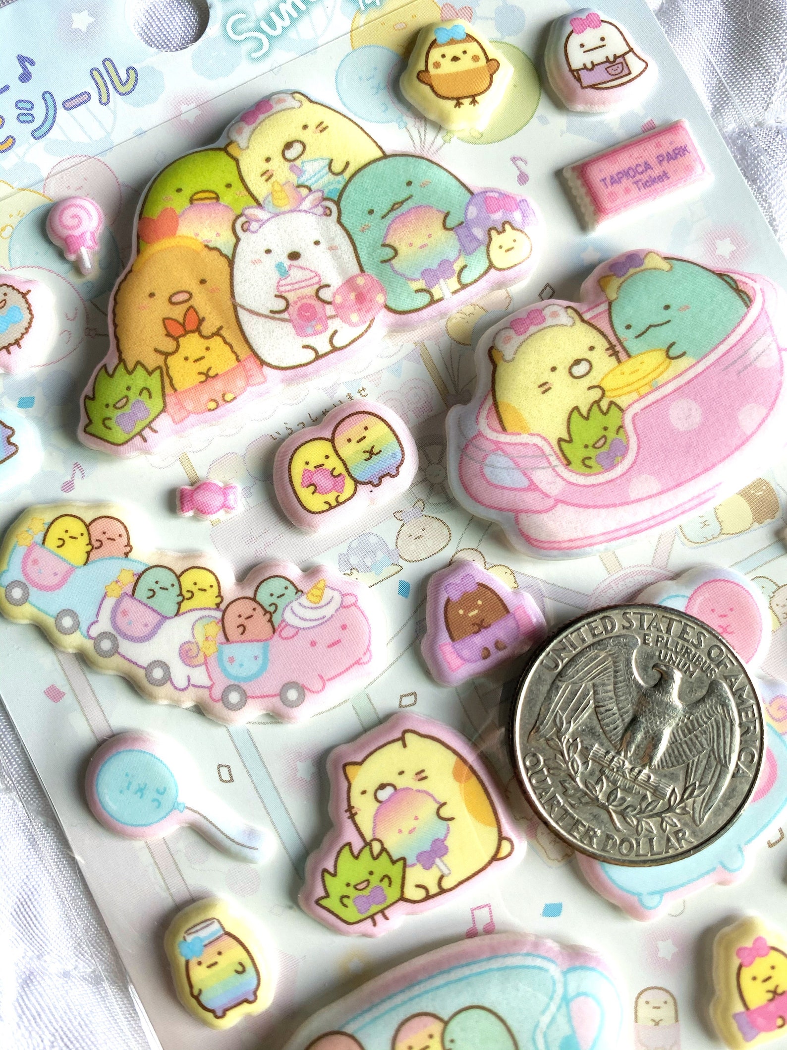 Kawaii Japan Sticker Sheet Assort Puffy Sumikko Gurashi Fancy - Etsy