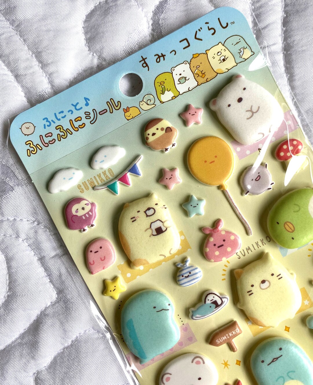 Kawaii Japan Sticker Sheet Assort Puffy Sumikko Gurashi Fancy Summer ...