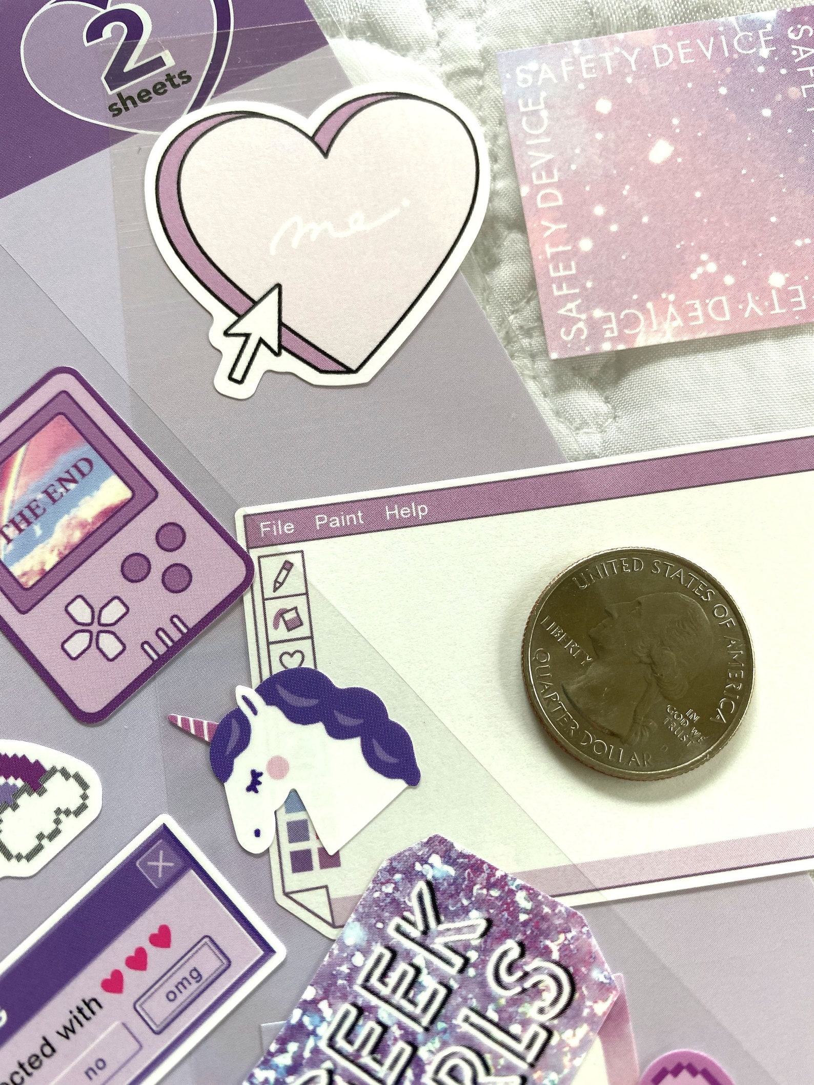 NOVEDAD KAWAII Pegatina japonesa: Choicy Sticker PURPLE Geek | Etsy