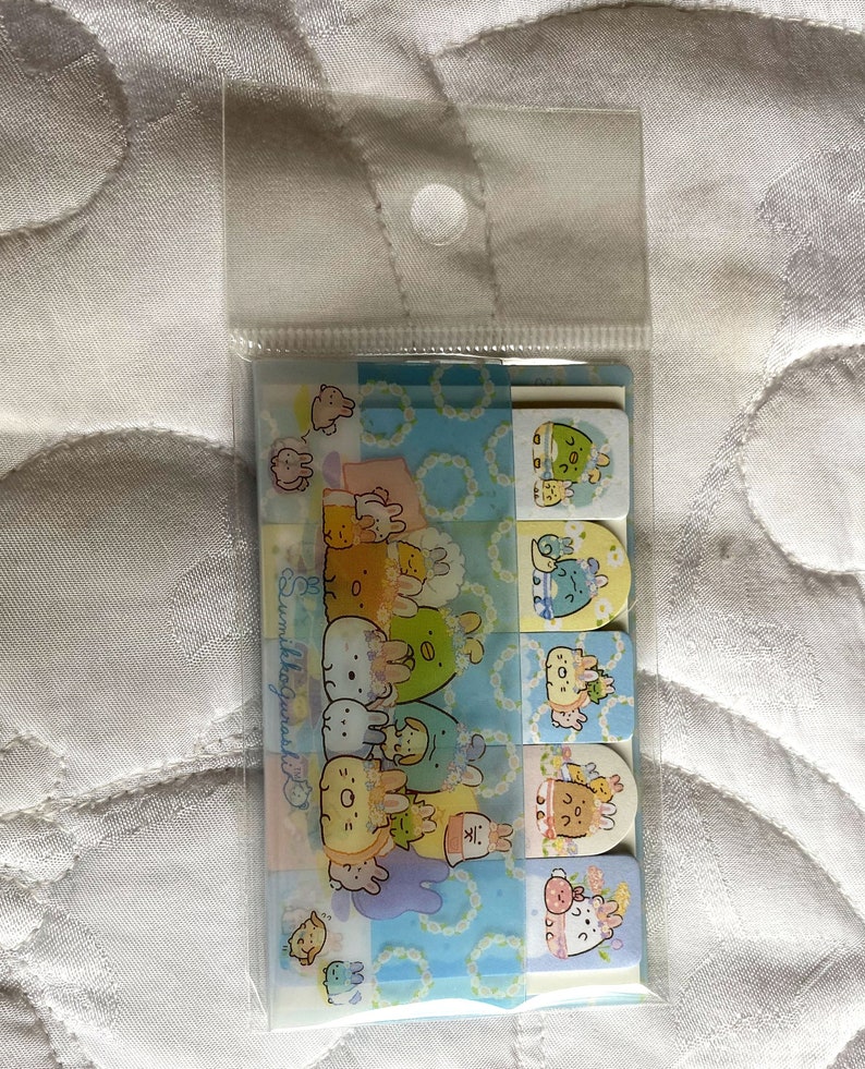 Kawaii Fusen Die Cut Sticky Tabs Lavender or San-x Sumikko Bunnies 2021 ...