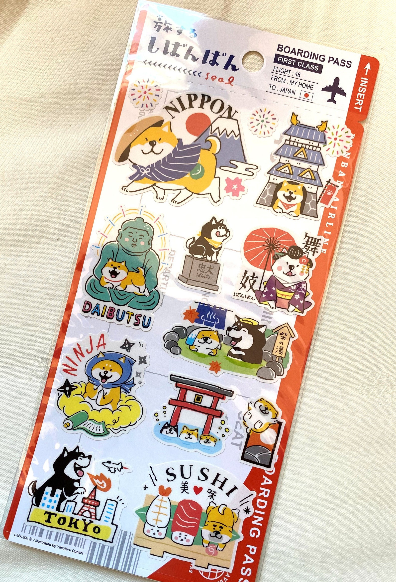 NOVELTY Mind Wave Japan Sticker Sheet Assort: SHIBANBAN - Etsy
