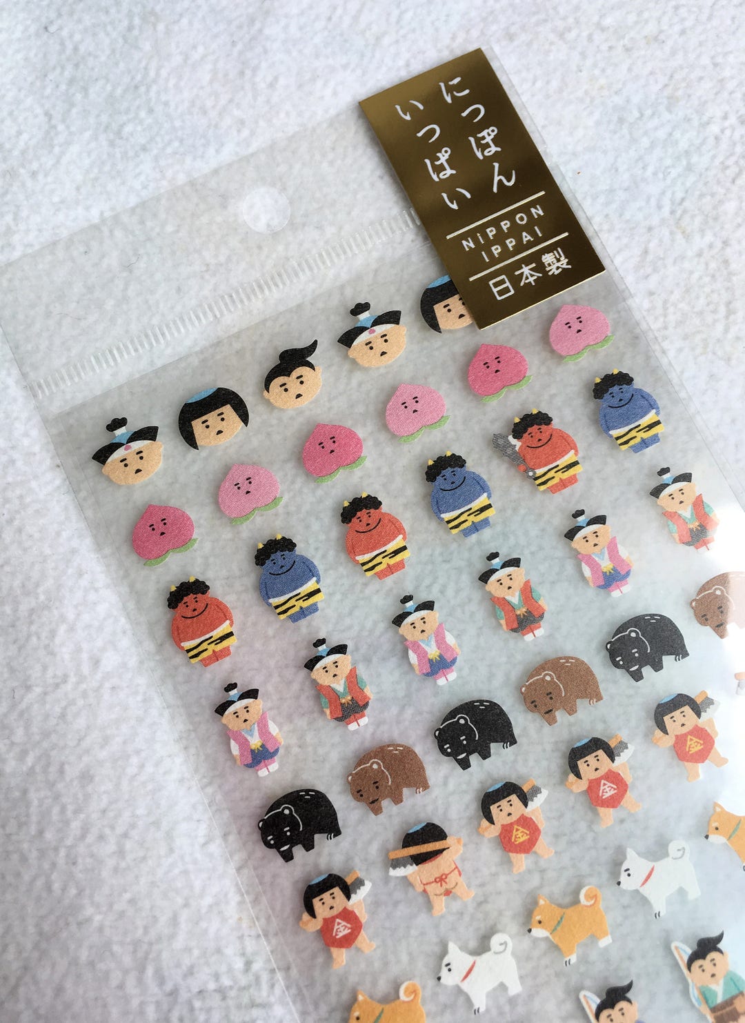 Japanese Textured Washi Paper Sticker Sheet Nippon Ippai Series LEGEND ...