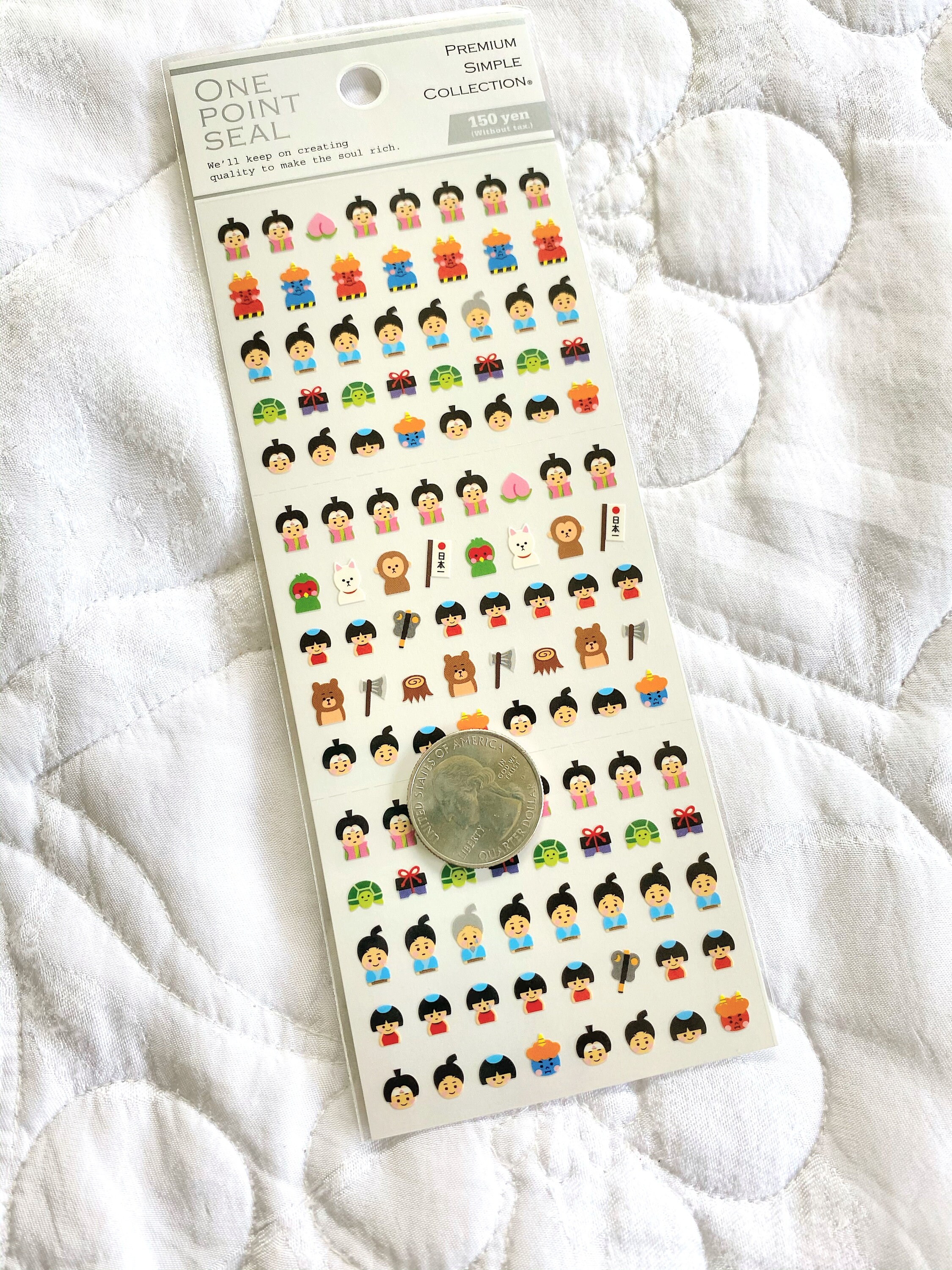 Kawaii Mind Wave Sticker Sheet: One Point Seal JAPAN TARO - Etsy