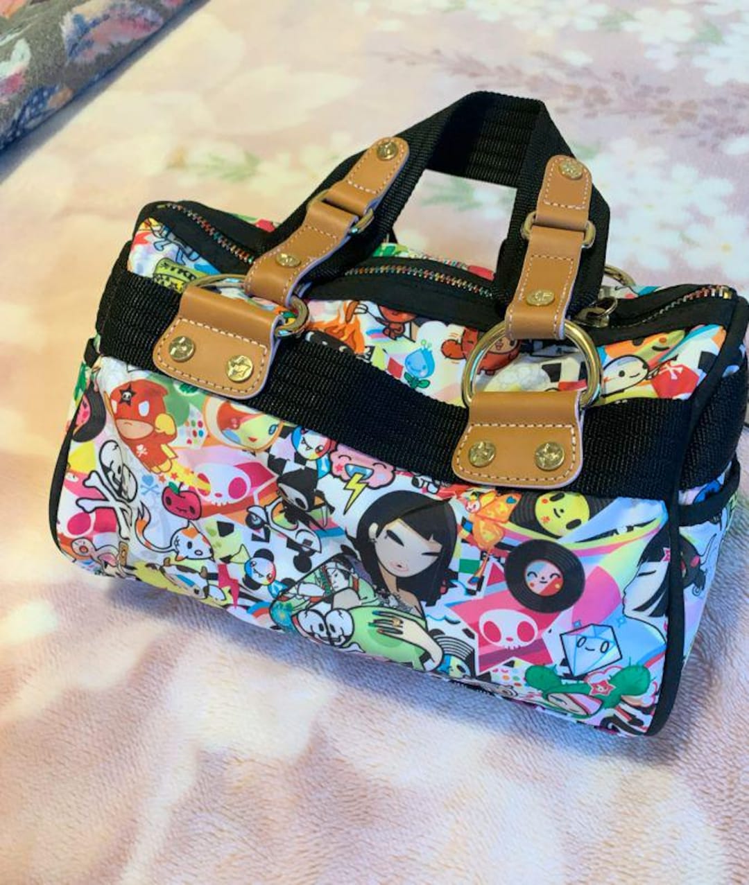 BRAND NEW Vintage 2000s Tokidoki for Le Sportsac Punk Rock Theme Print ...