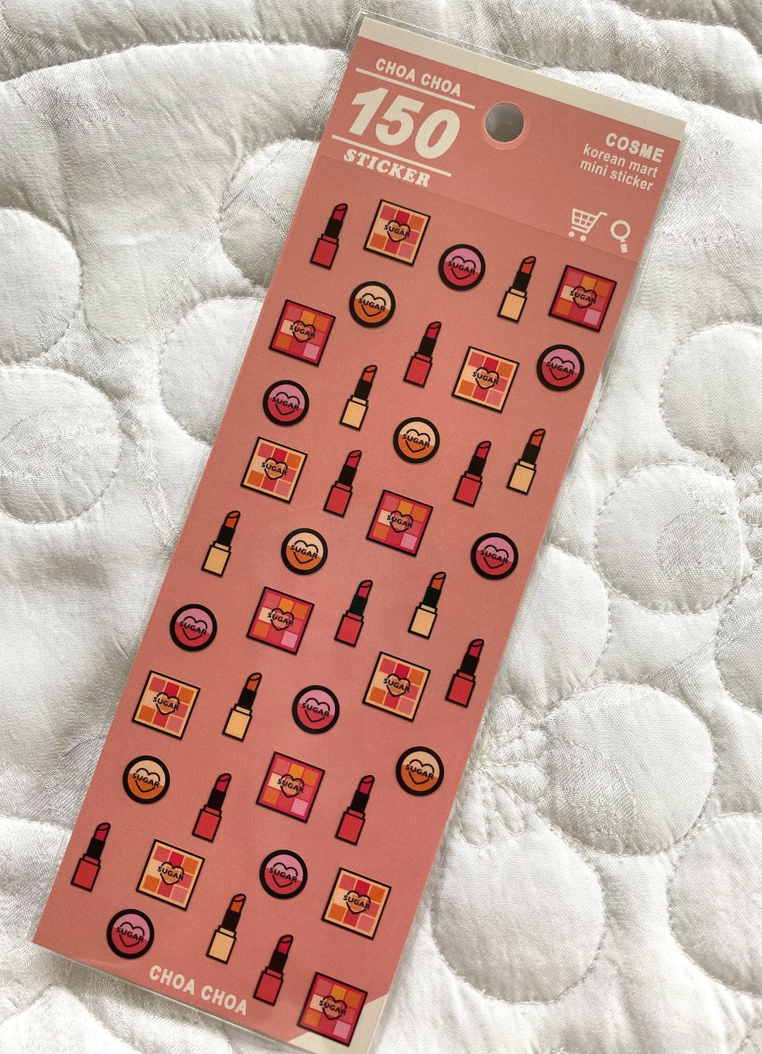Kawaii Sticker Sheet: Choa Choa Korean Mart Mini Sticker Cosmetics ...