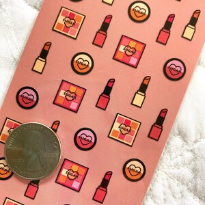 Kawaii Sticker Sheet: Choa Choa Korean Mart Mini Sticker Cosmetics ...