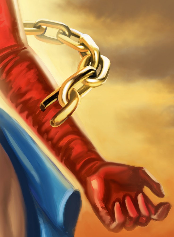 8x10 Signed Sexy Steampunk Wonder Woman Breaking Chains Pin-up Print ...