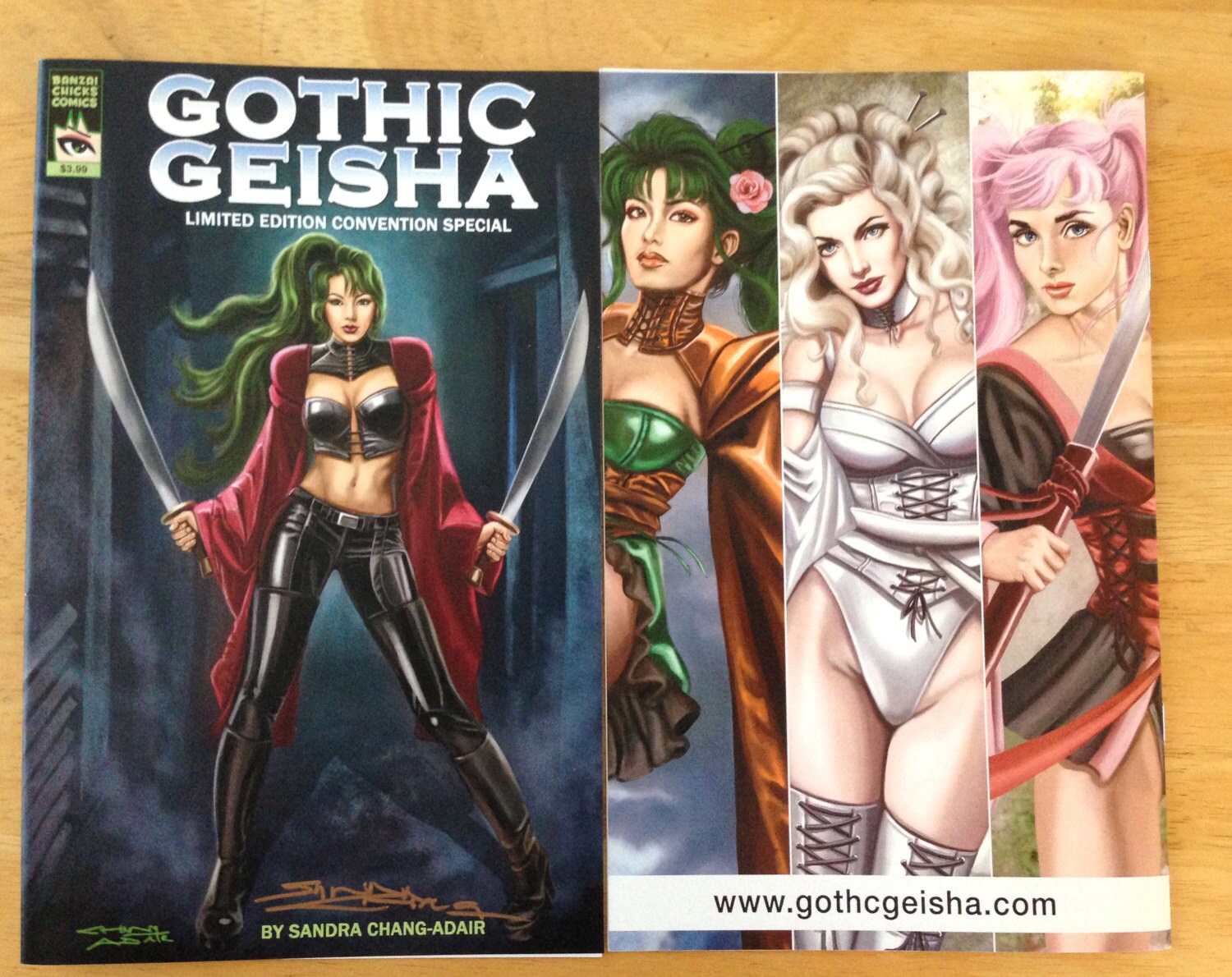 Gothic Geisha Limited Edition Convention 24-page Comic Book 1 Signed by Sandra Chang-adair - Etsy