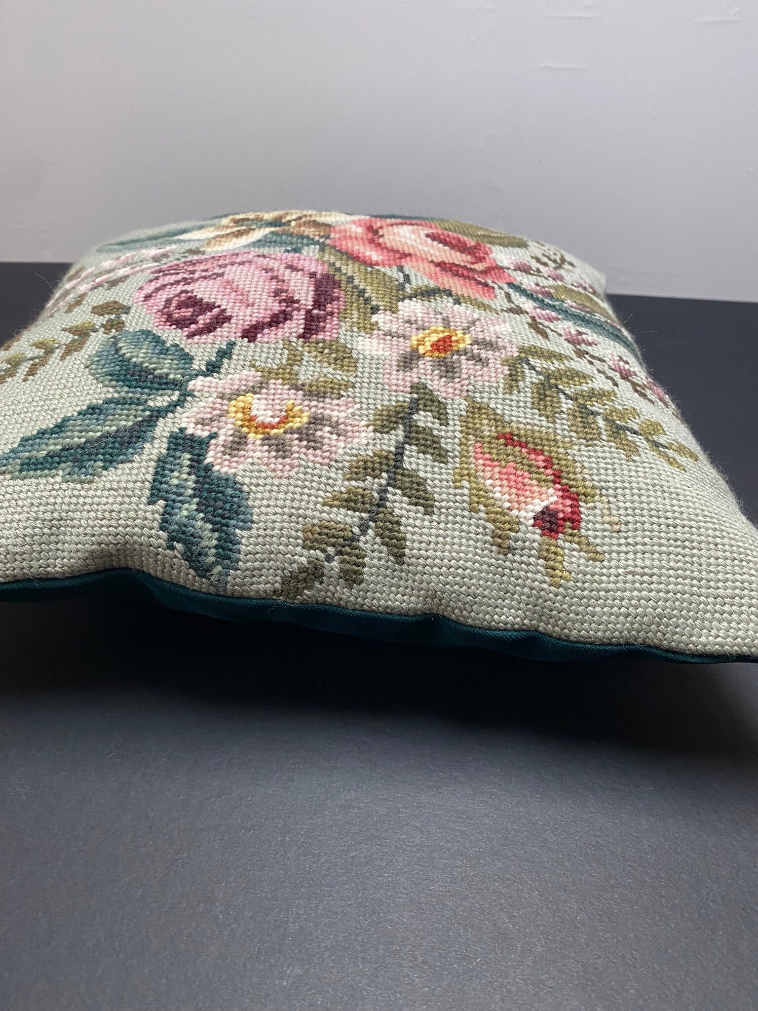 Decorative Hand-embroidered Pillowcases With Flowers, Vintage Style ...