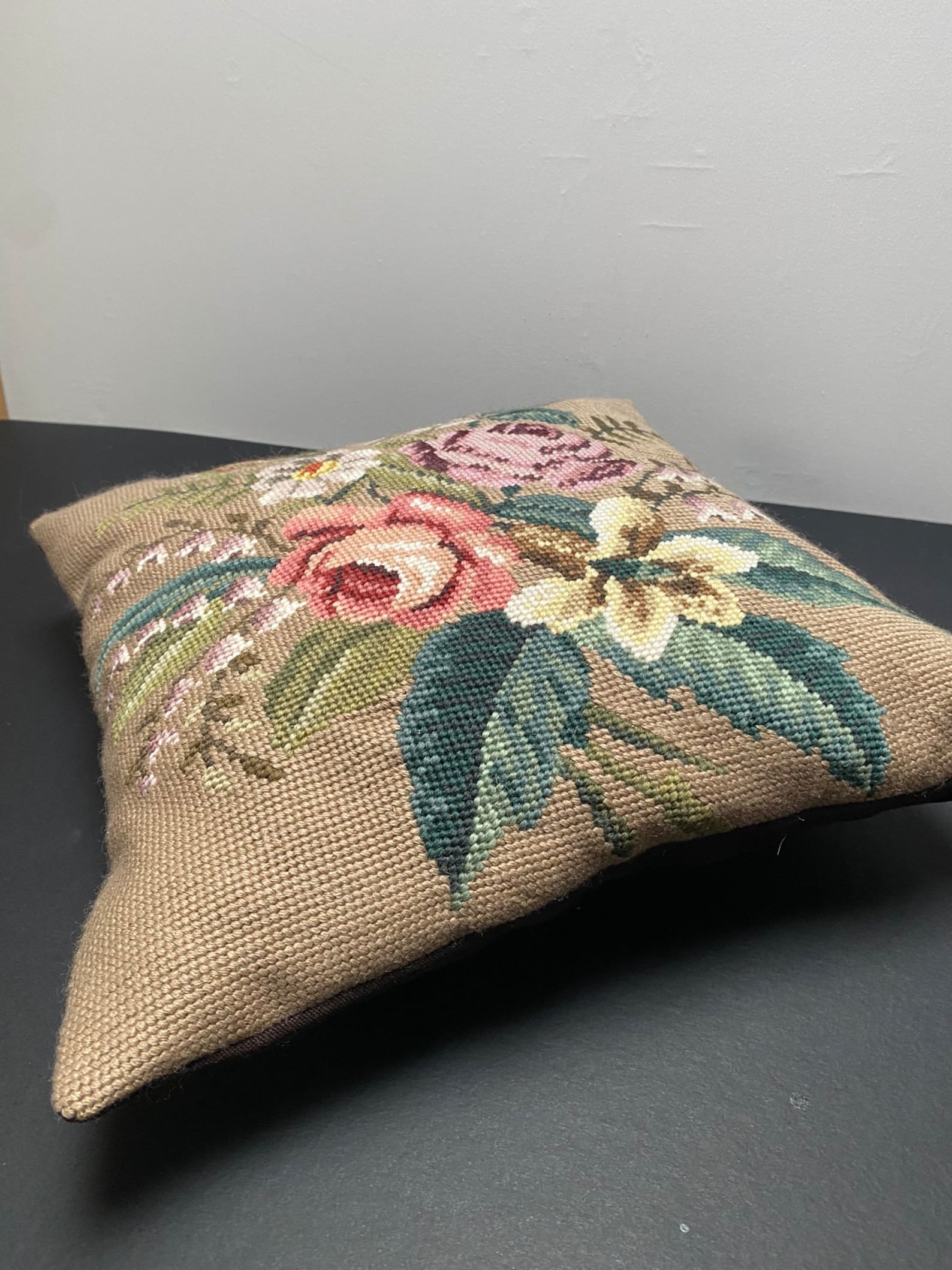 Decorative Hand-embroidered Pillowcases With Flowers, Vintage Style ...