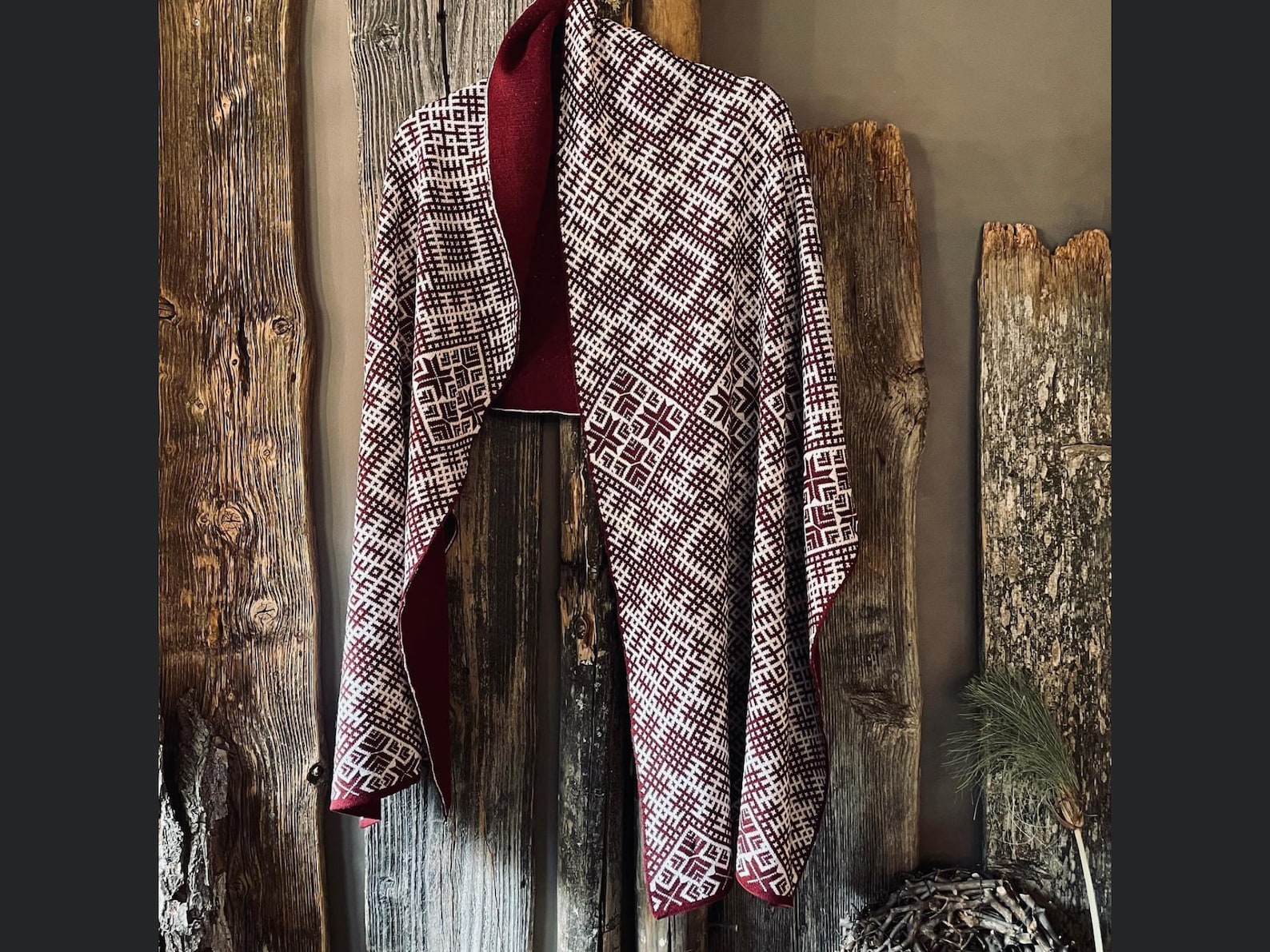 Latvian Folk Costume Set With a Shoulder Scarf, Lielvarde Belt, and a ...