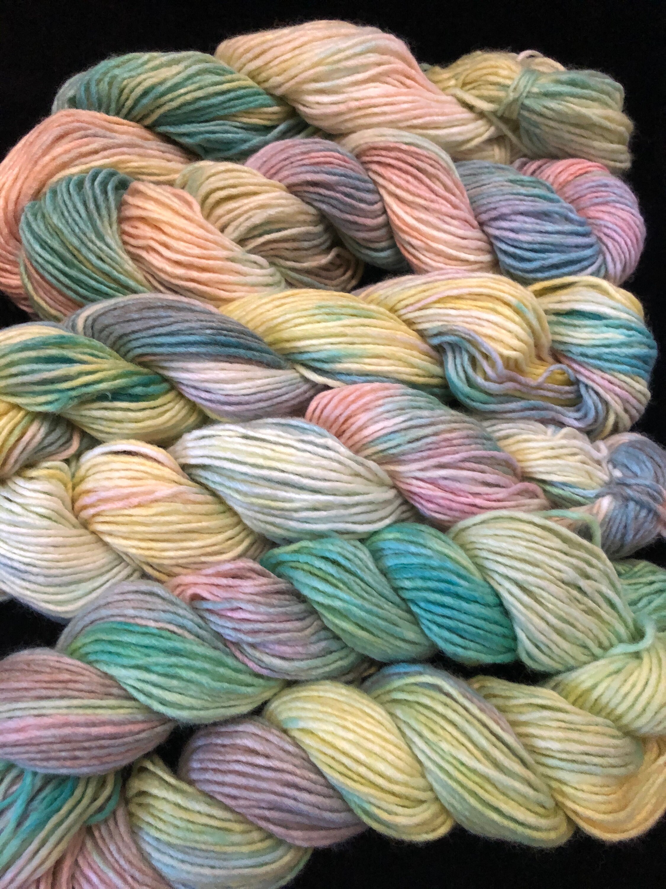 Superwash Merino Wool, Pastel Colors, Spring Color, Hand Dyed Yarn - Etsy