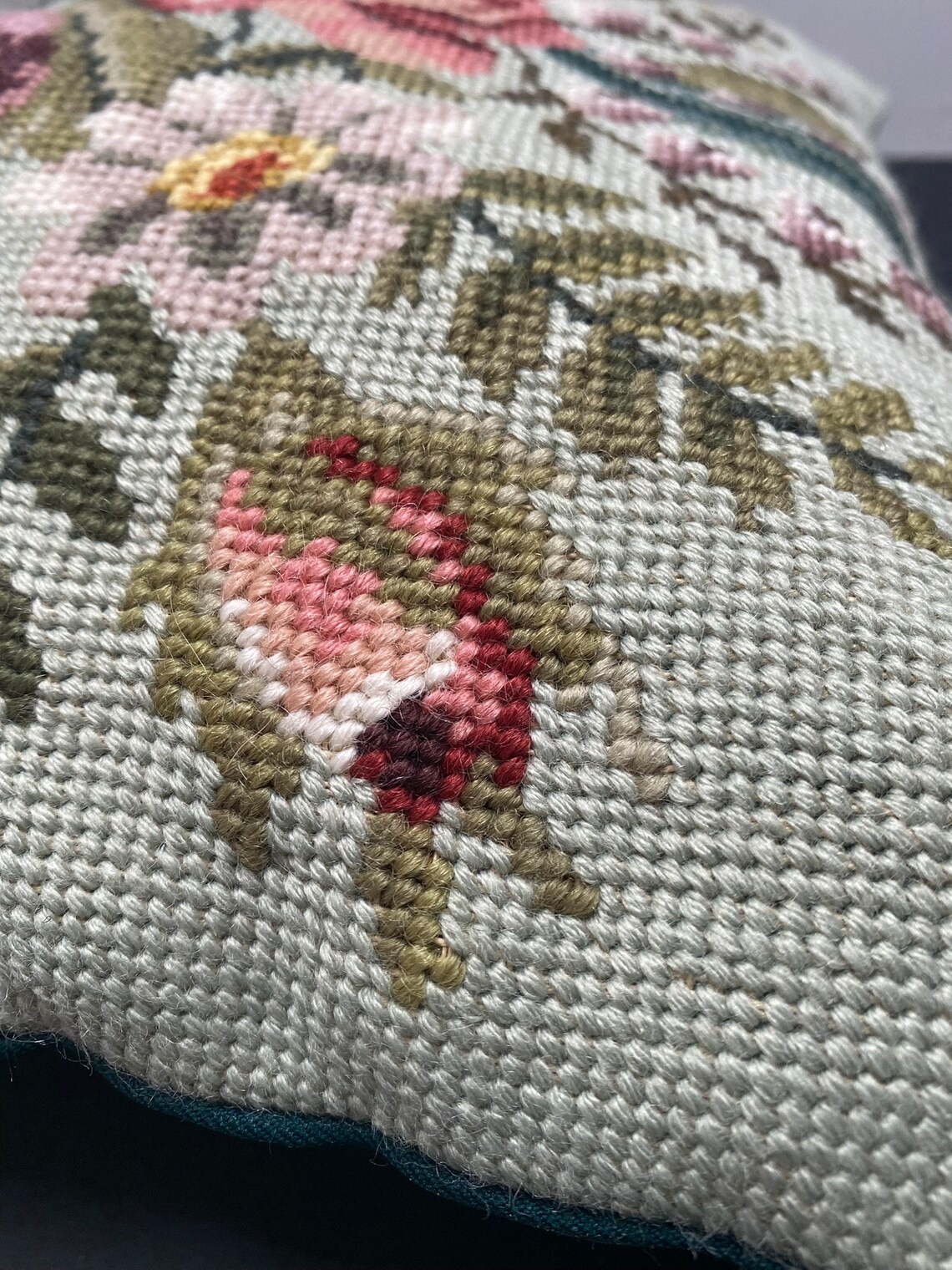 Decorative Hand-embroidered Pillowcases With Flowers, Vintage Style ...