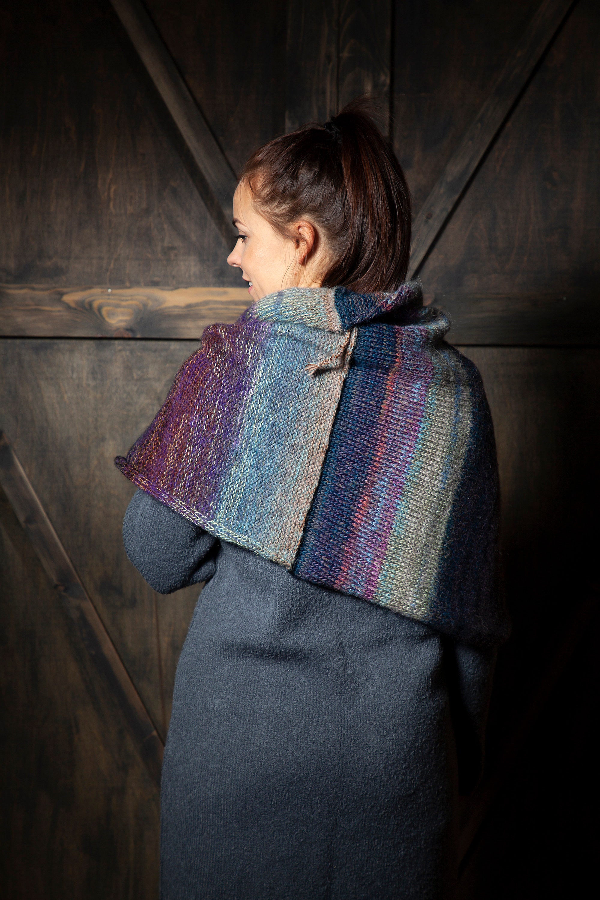 Infinity Twist Shawl, Scarf, Shoulder Cape, Hood in the Colors of the ...