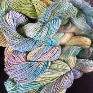 Superwash Merino Wool, Pastel Colors, Spring Color, Hand Dyed Yarn - Etsy