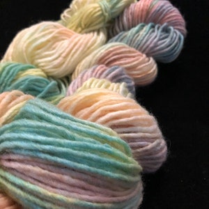Superwash Merino Wool, Pastel Colors, Spring Color, Hand Dyed Yarn - Etsy