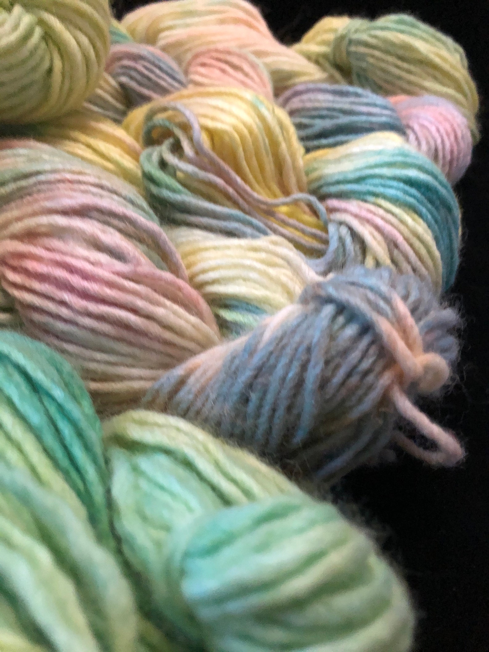 Superwash Merino Wool Pastel Colors Spring Color Hand Dyed - Etsy